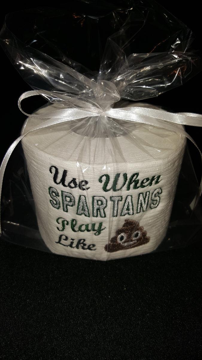 Embroidered Michigan Spartans Inspired Toilet Paper – Aynos Designs by ...